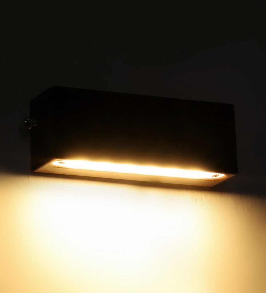 LEARC Led Lighting aluminium premium wood finish 3 watt rectangular LED ...