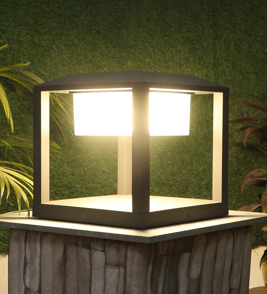 SUPERSCAPE aluminium die cast grey 12 watt square LED Gate light with ...