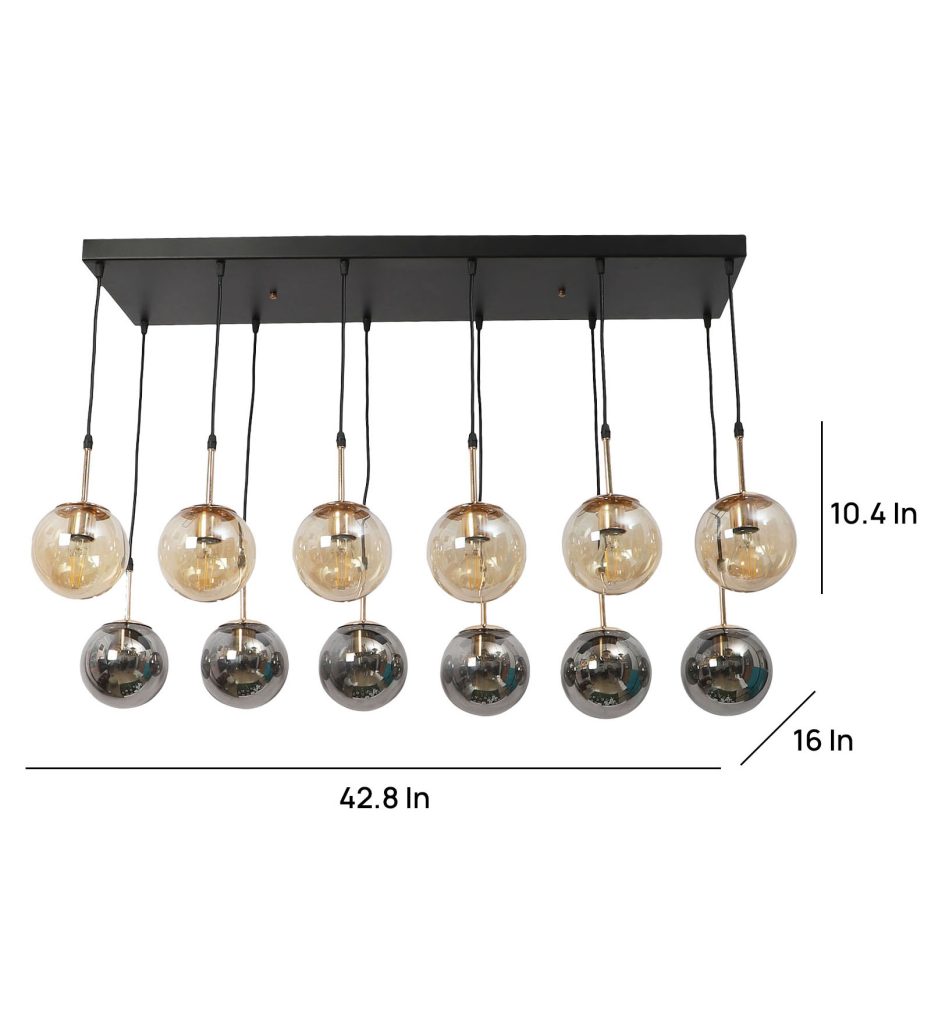 LEARC Designer Lighting Rectangular Hanging HL7037-12C – The Light Kart