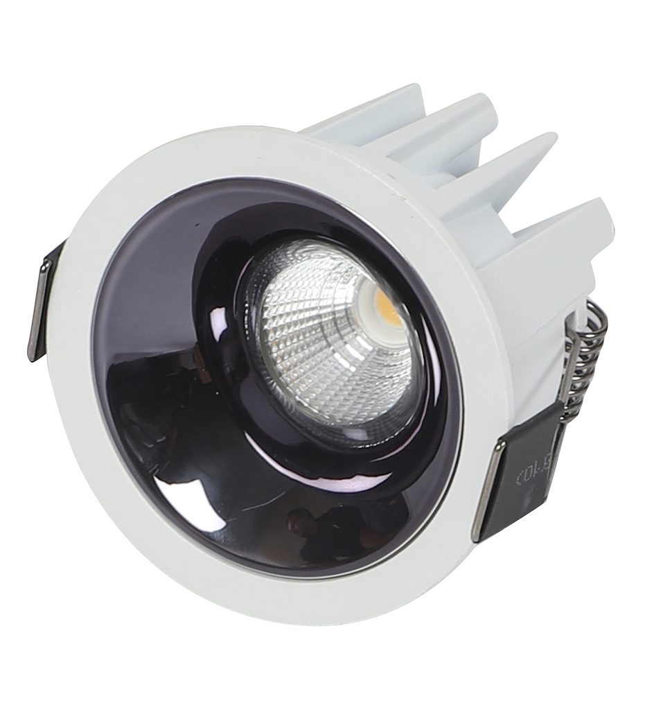 LEARC aluminium white finish with glossy black reflector 18 watt LED ...